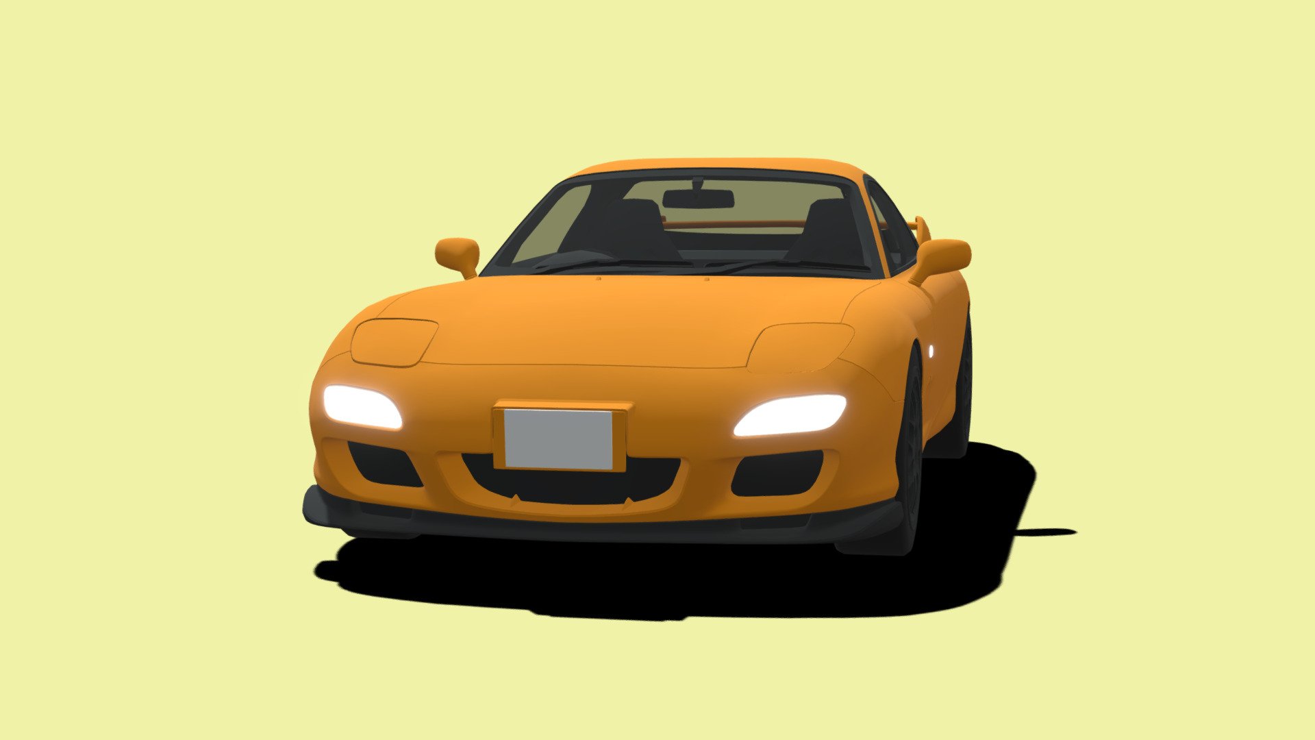 TOON Japan : Mazda RX-7 - Download Free 3D model by LePoint_BAT (@LePointBAT) [4463a10] - Sketchfab
