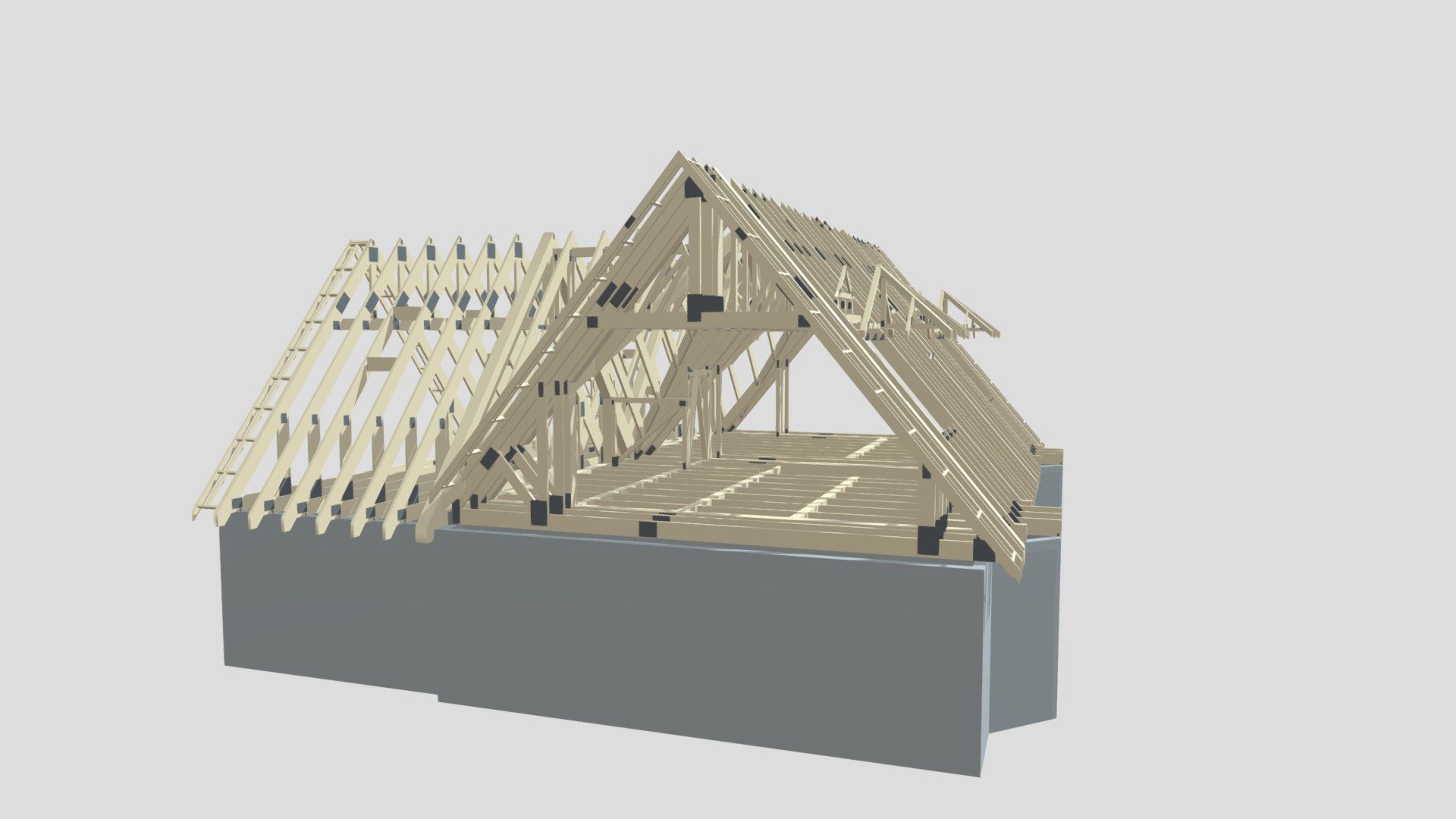 39106 - Roof Trusses - 3D model by srgrice [4464cf3] - Sketchfab