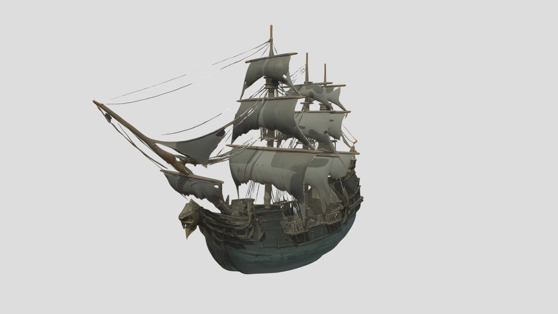 Haunted Ghost Ship – Pirate Vessel 3D Model - Download Free 3D model by ...