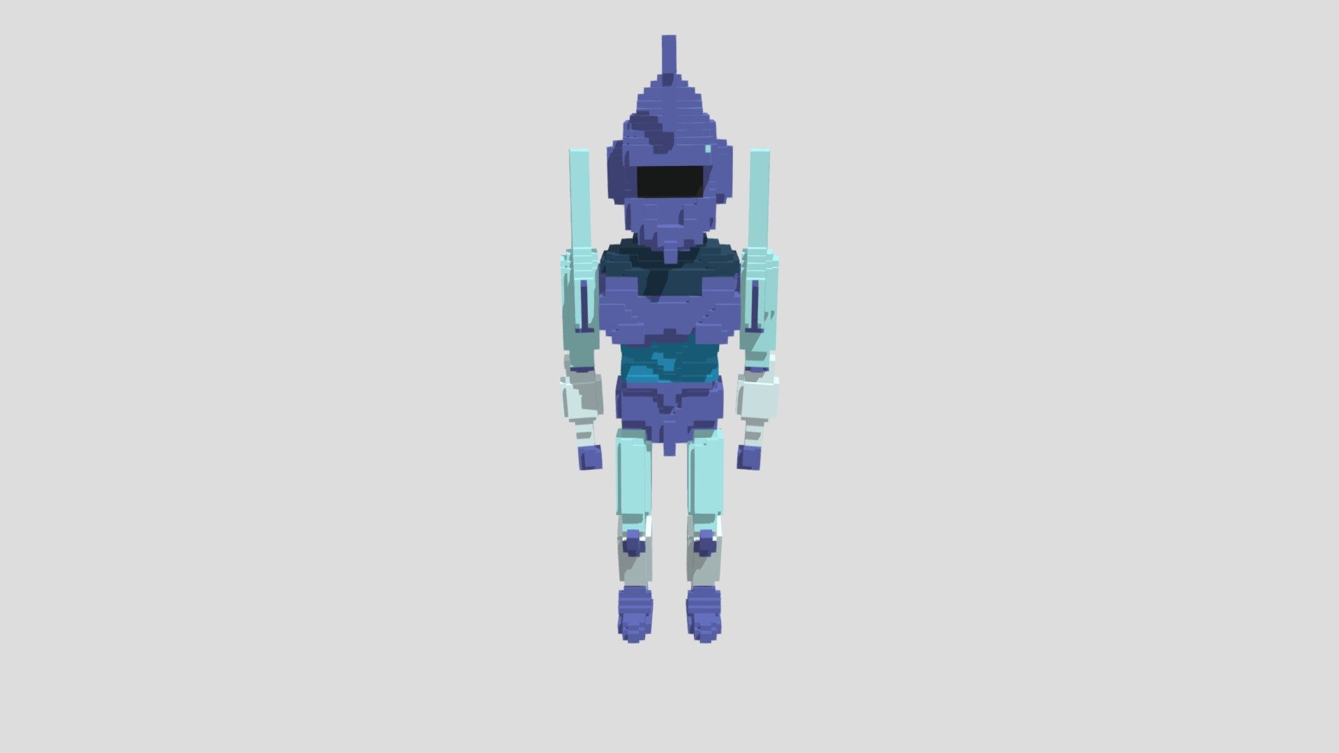 Voxel Bot 1 Sketch Fab - 3D model by JustinBoaz [4466c95] - Sketchfab