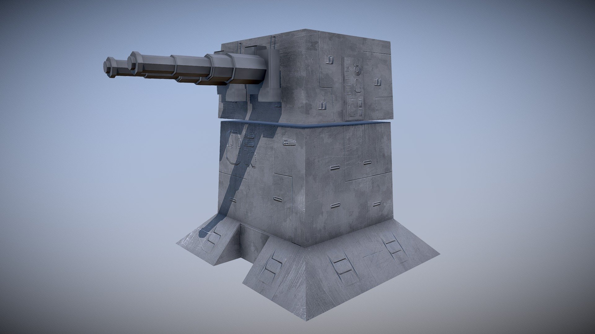 Turret - 3D model by Andrew (@andrew9_97) [4466f18] - Sketchfab