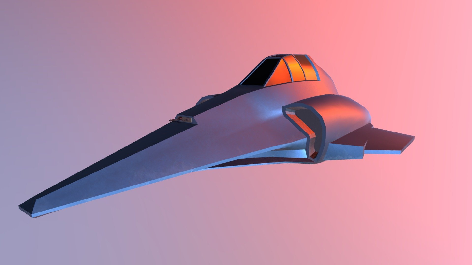 Space fighter - 3D model by fivjit [4467213] - Sketchfab