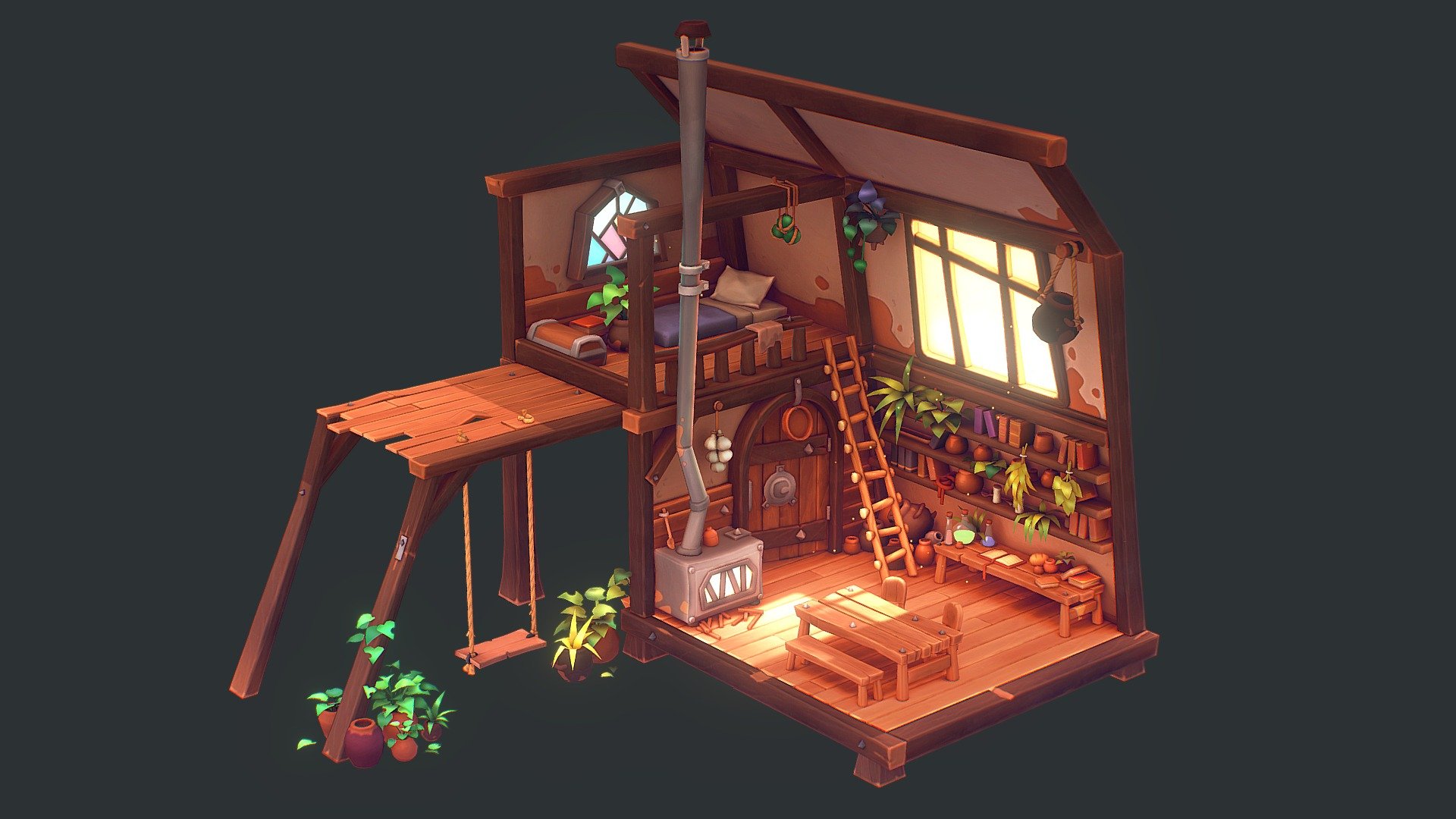 Botanist's House - 3D model by marcdoucelin [446aa5a] - Sketchfab