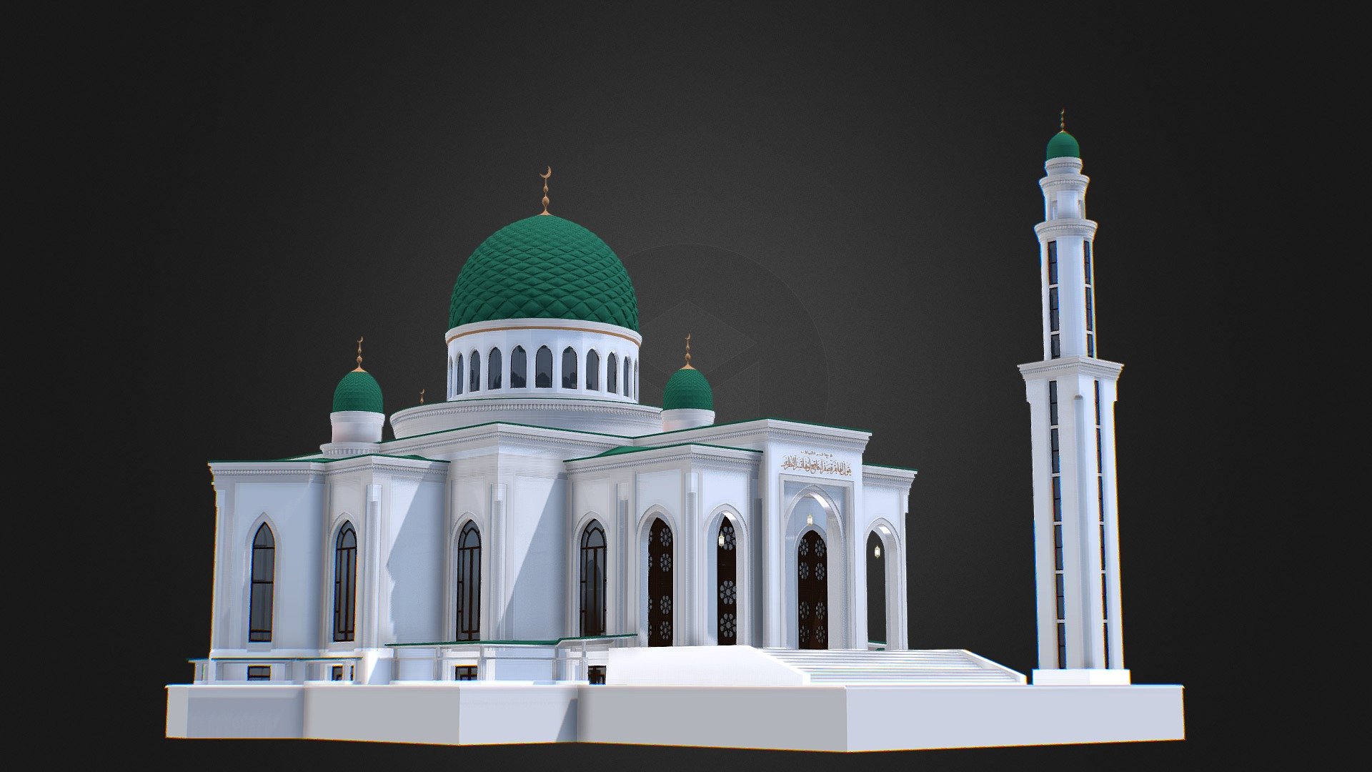 Mosque Masjeed - 3D model by mirzaev3d [446bfa8] - Sketchfab