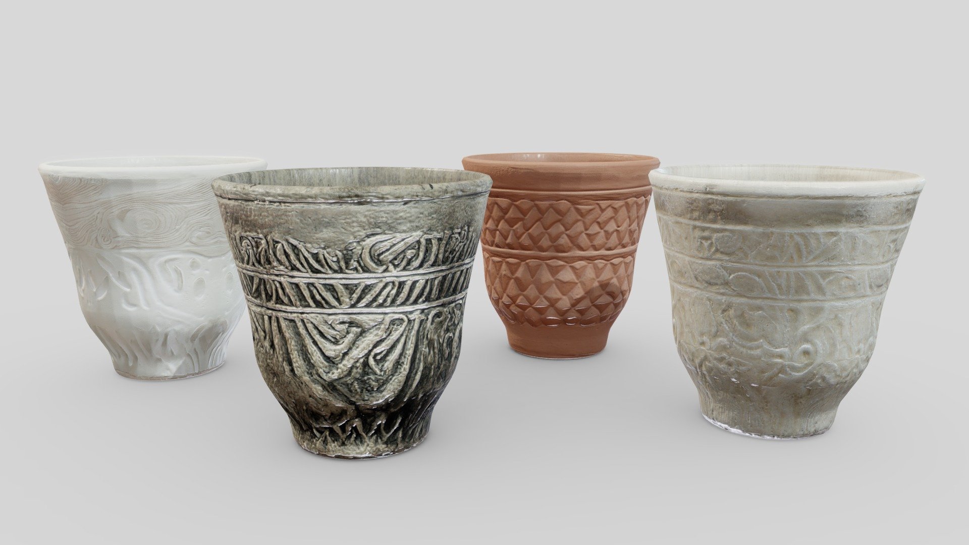 Ornamental Rustic Cups - Buy Royalty Free 3D model by SM5 by Heledahn ...