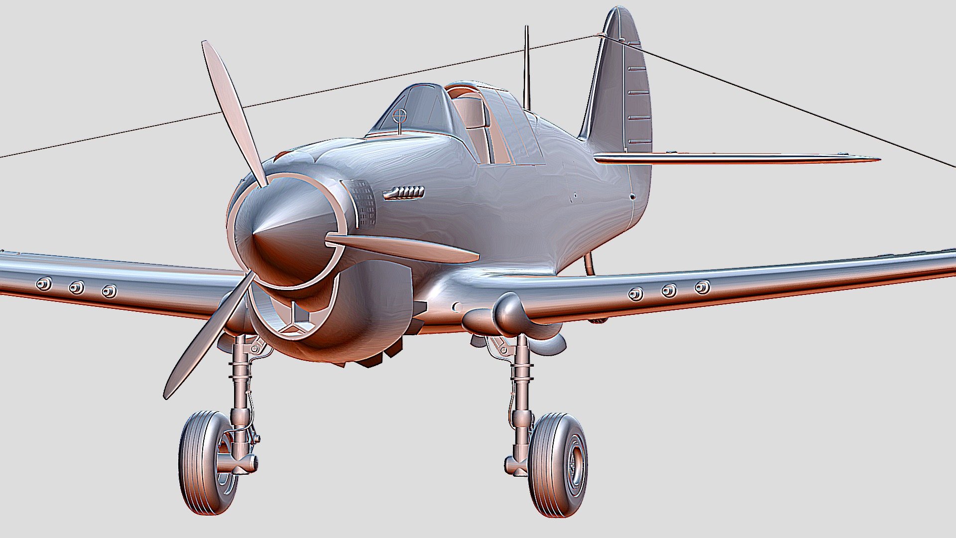 P-40 Kitty Hawk - Buy Royalty Free 3D model by SilliconValleyPilot (@real3d) [446d6d9 ...
