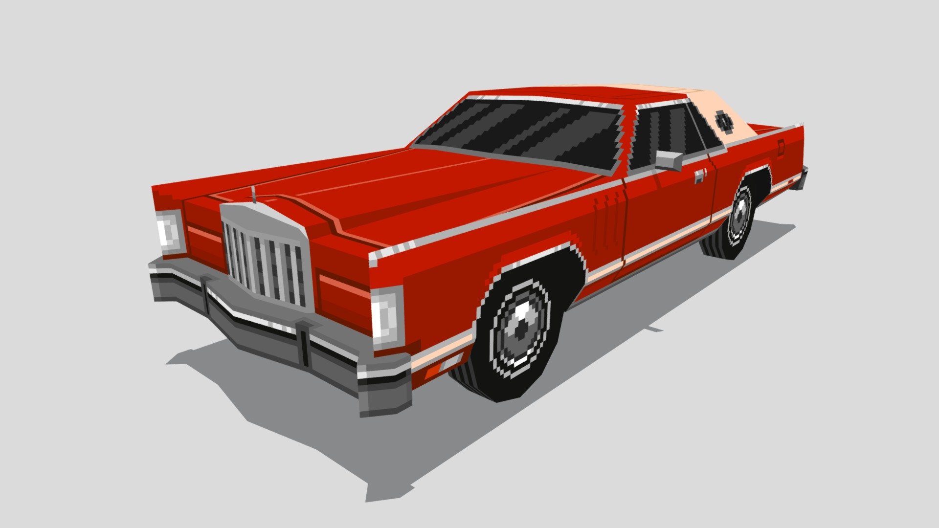 1979 Lincoln Continental (Mark V) - 3D model by lowpolydebik [446f70d ...