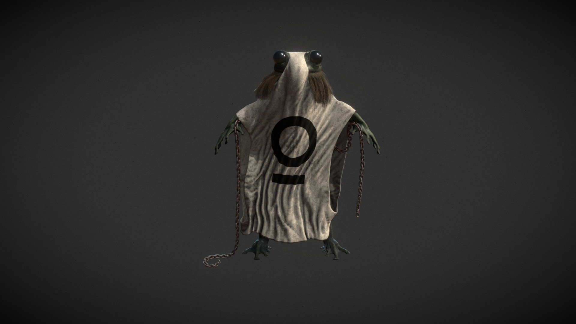 Frog Wizard with reed beard - 3D model by m4r4m4r4 [446fa6e] - Sketchfab