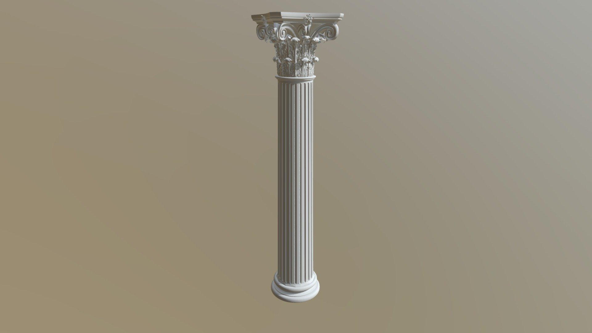 Corinthian Column - 3D model by deedivakaran [446fc1f] - Sketchfab