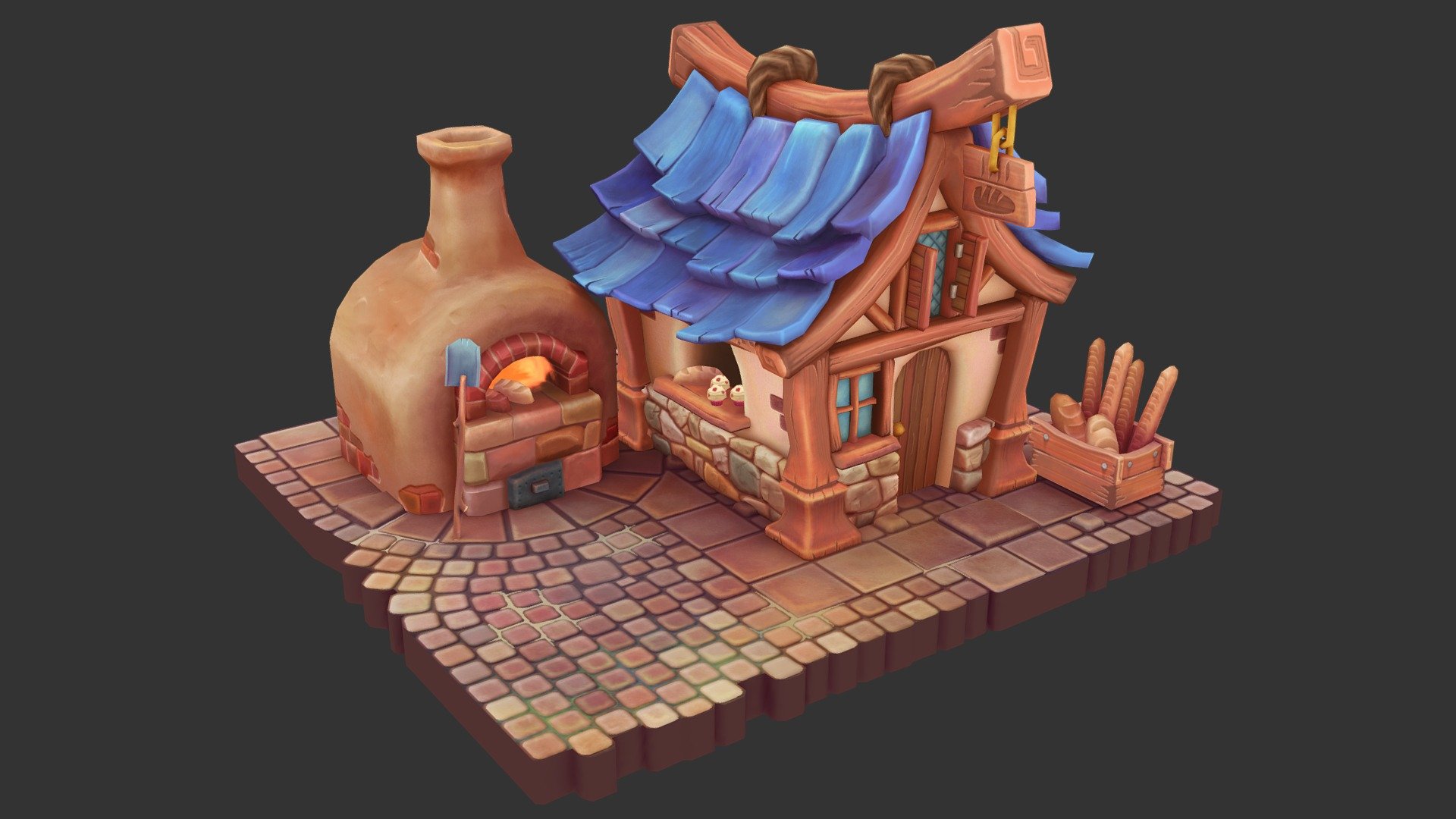Bread Kiln and Bakery - 3D model by mattwells3d [4475212] - Sketchfab