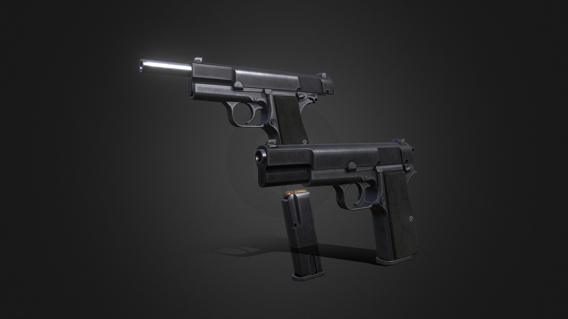 pistol 9mm - Download Free 3D model by DJMaesen (@bumstrum) [4477cfe ...