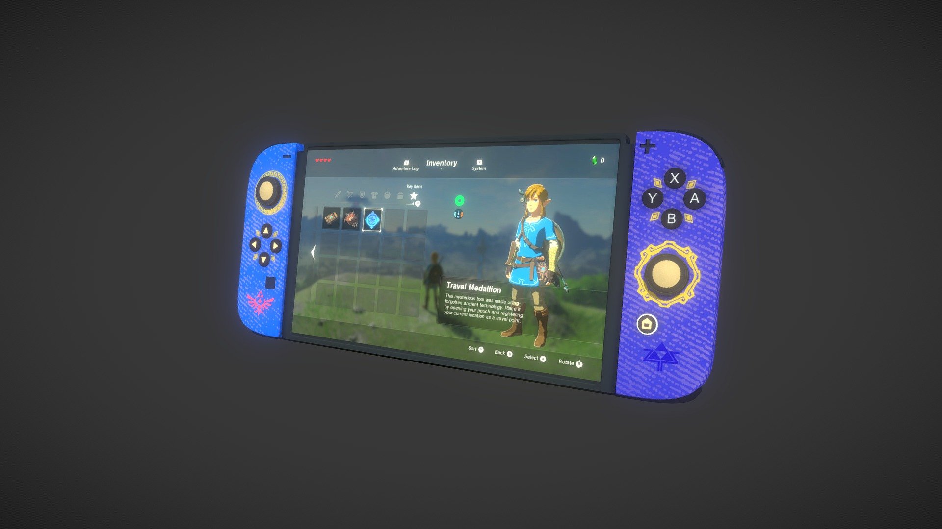 Nintendo Switch - Zelda Special Edition - 3D model by ERuano_Arts ...