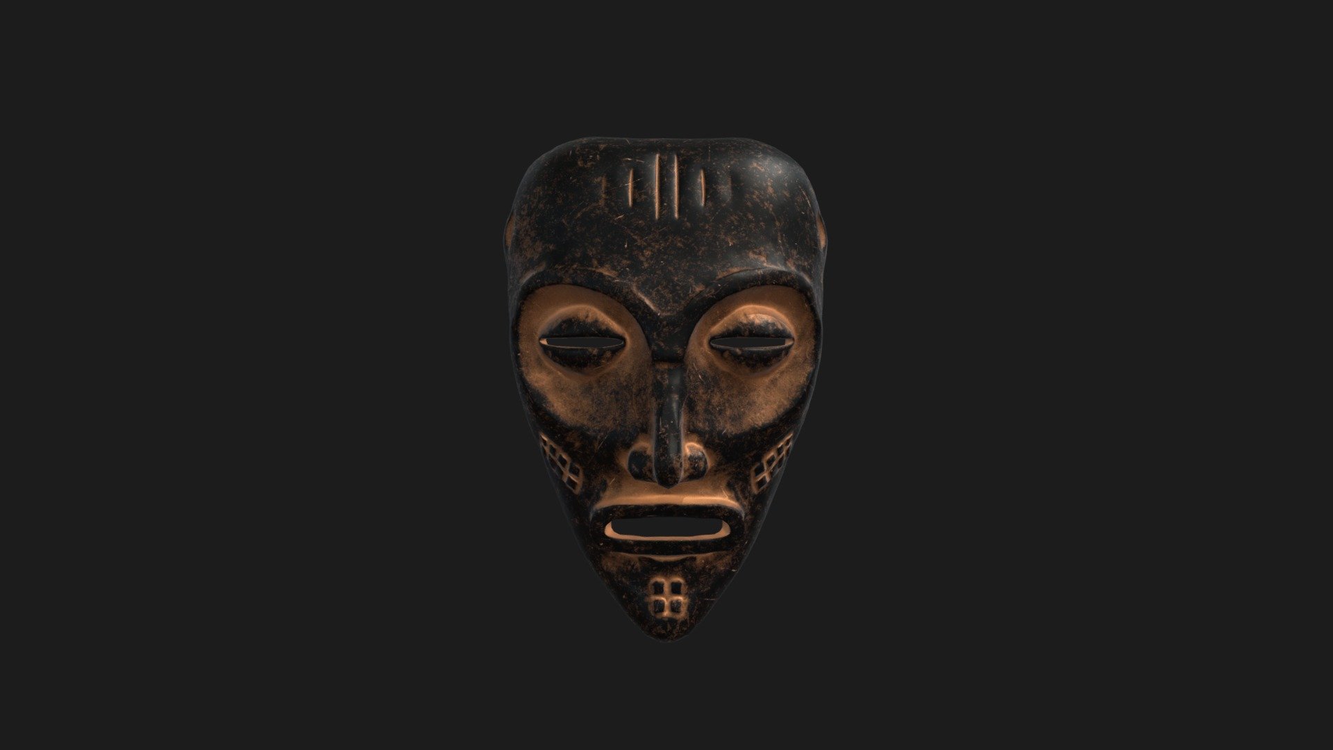 Maska Afrykanska - 3D model by Ellmoo13 [447dd03] - Sketchfab