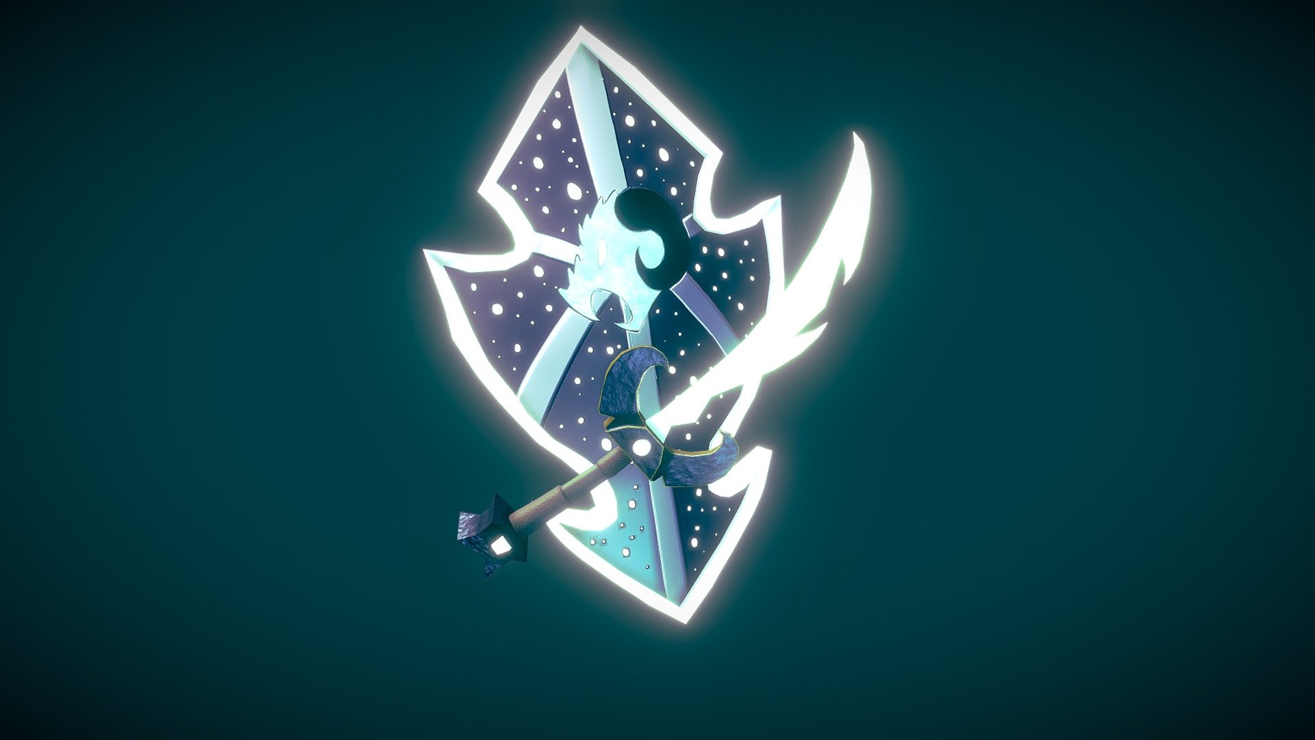 Midnight Sword and Shield - 3D model by kiva.carns.williams [447de20 ...