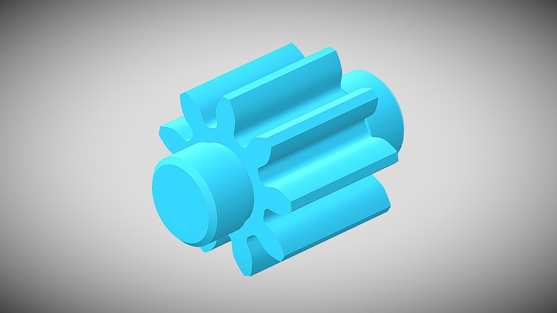 10 齿轮油泵-齿轮轴 - 3D model by VR模型库 (@GZDZ) [447e552] - Sketchfab