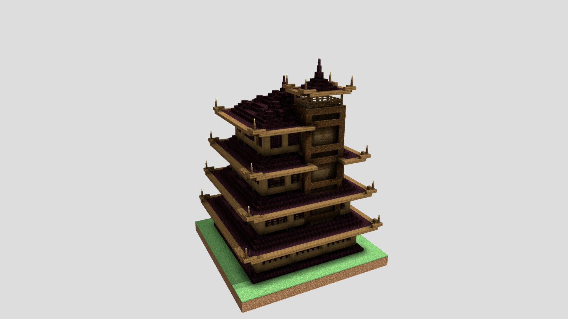 Villager Crop Farm Tower - Download Free 3D model by Mesaswah [447f2dd ...