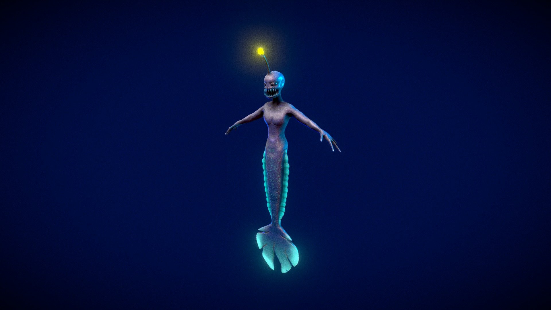 Dark Siren | 3D Sea Creature - 3D model by Asgart [447fd17] - Sketchfab