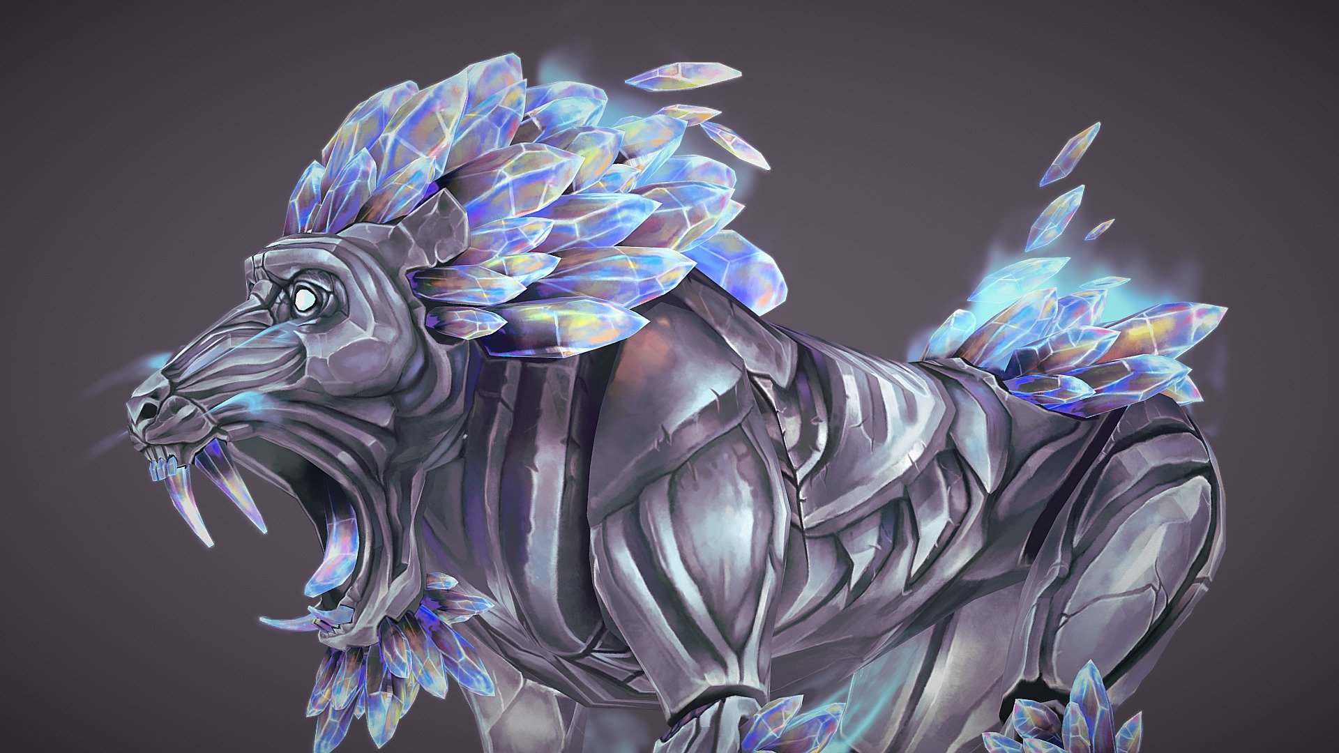 Opaline Mandrill - 3D model by Spinnee [44803a6] - Sketchfab