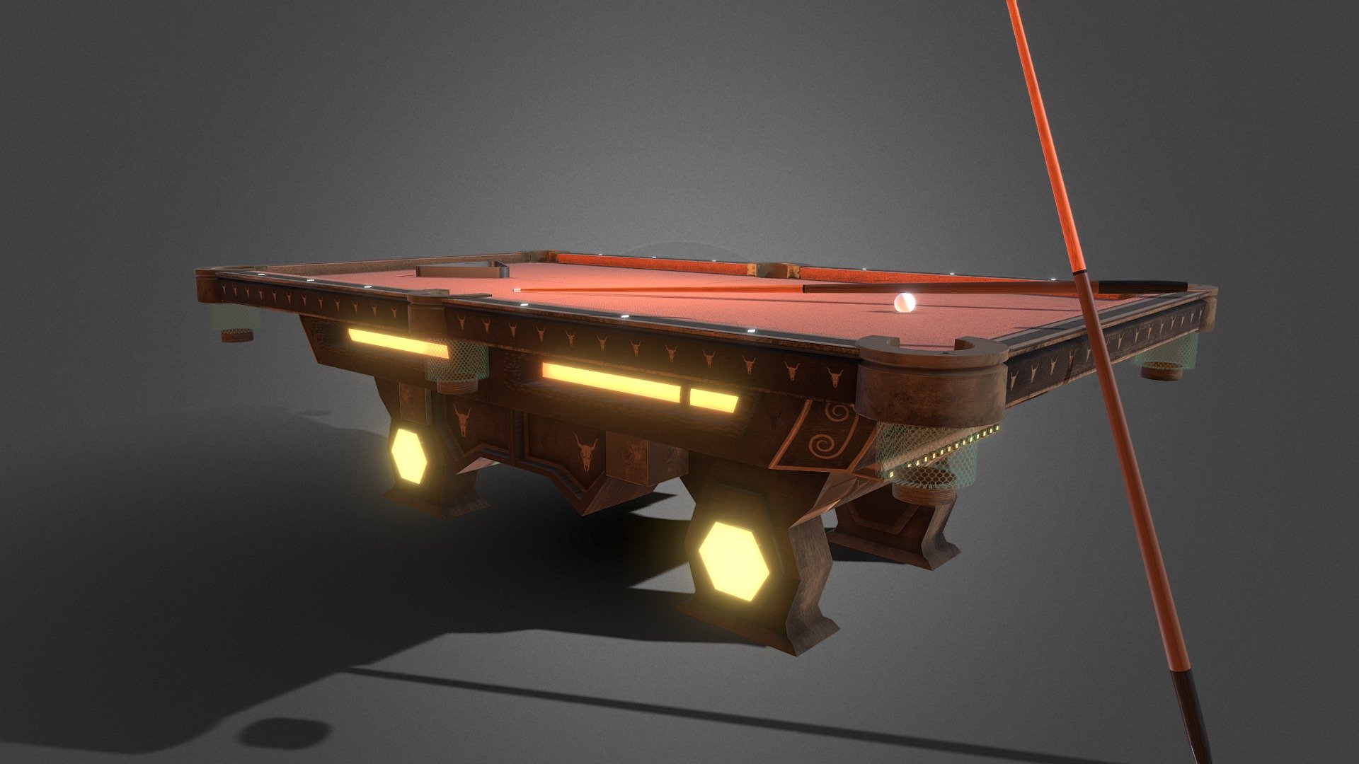 Snooker Table | Bufalo Saloon Roblox - 3D model by Low Poly Models ...