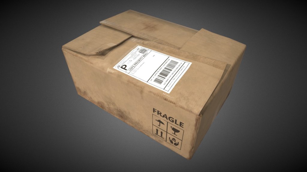 Carboard Box - 3D model by Jura (@Jurassik94) [44827a3] - Sketchfab