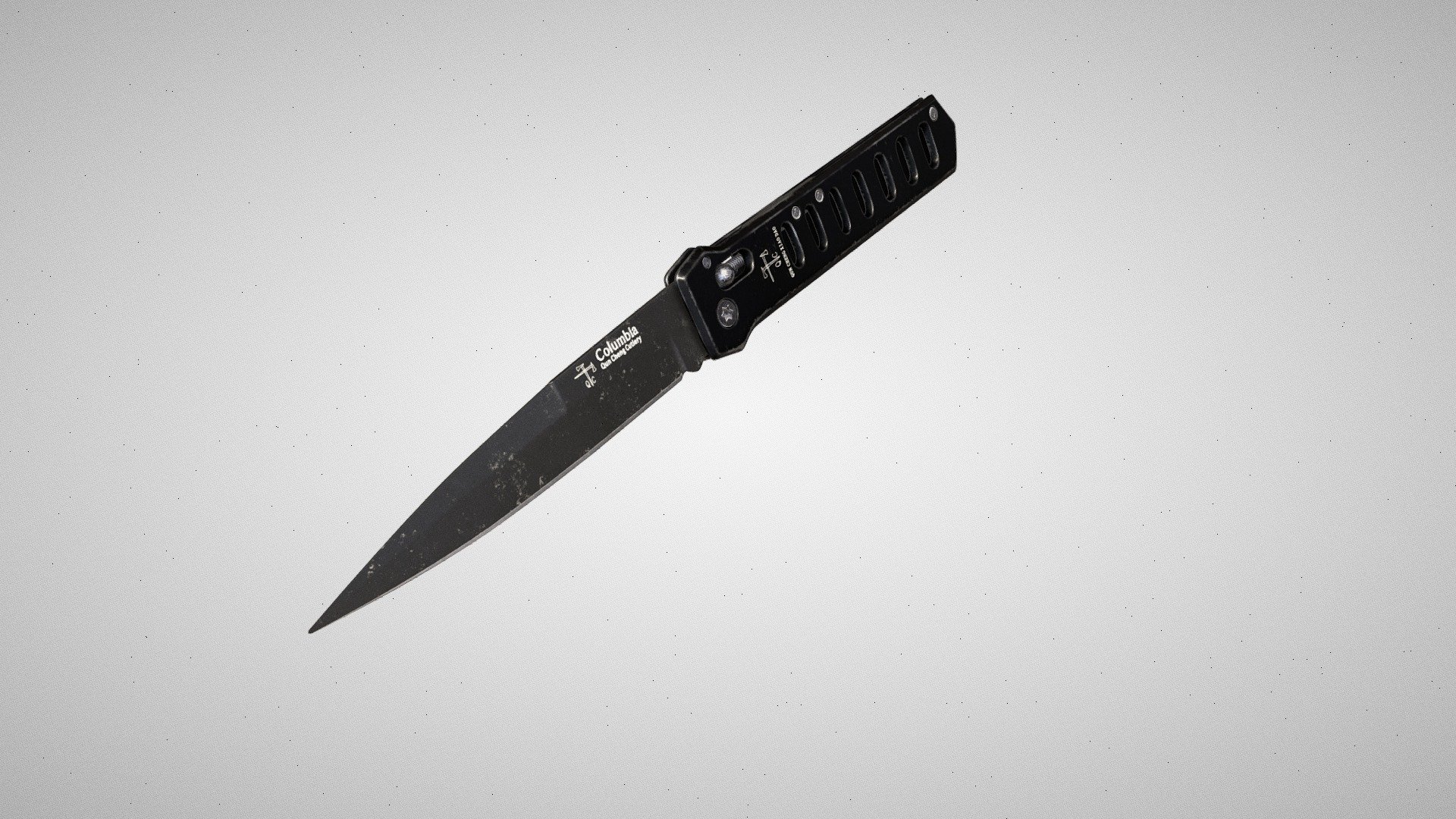 Columbia black pocket knife - 3D model by le_gfg [44837ea] - Sketchfab