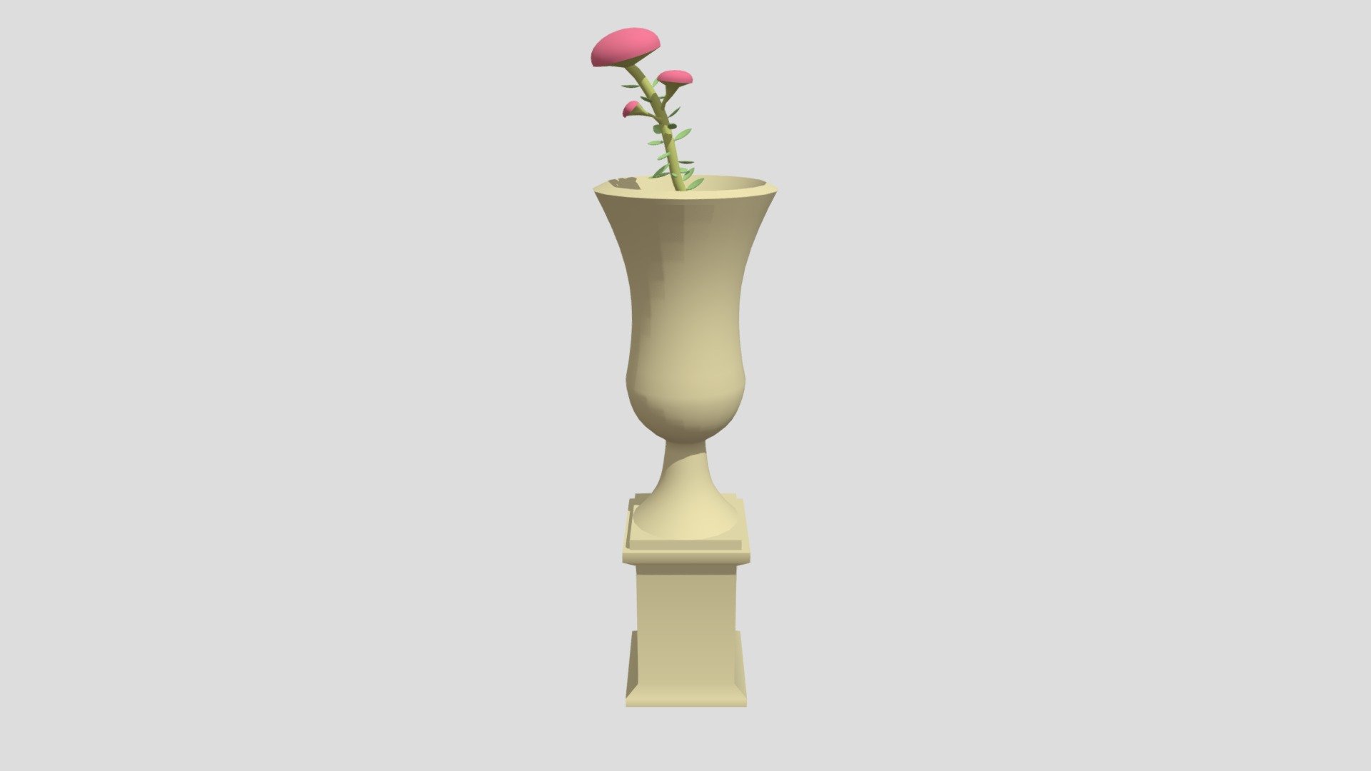 pot flower - 3D model by Christian Sare (@csare) [44846e3] - Sketchfab