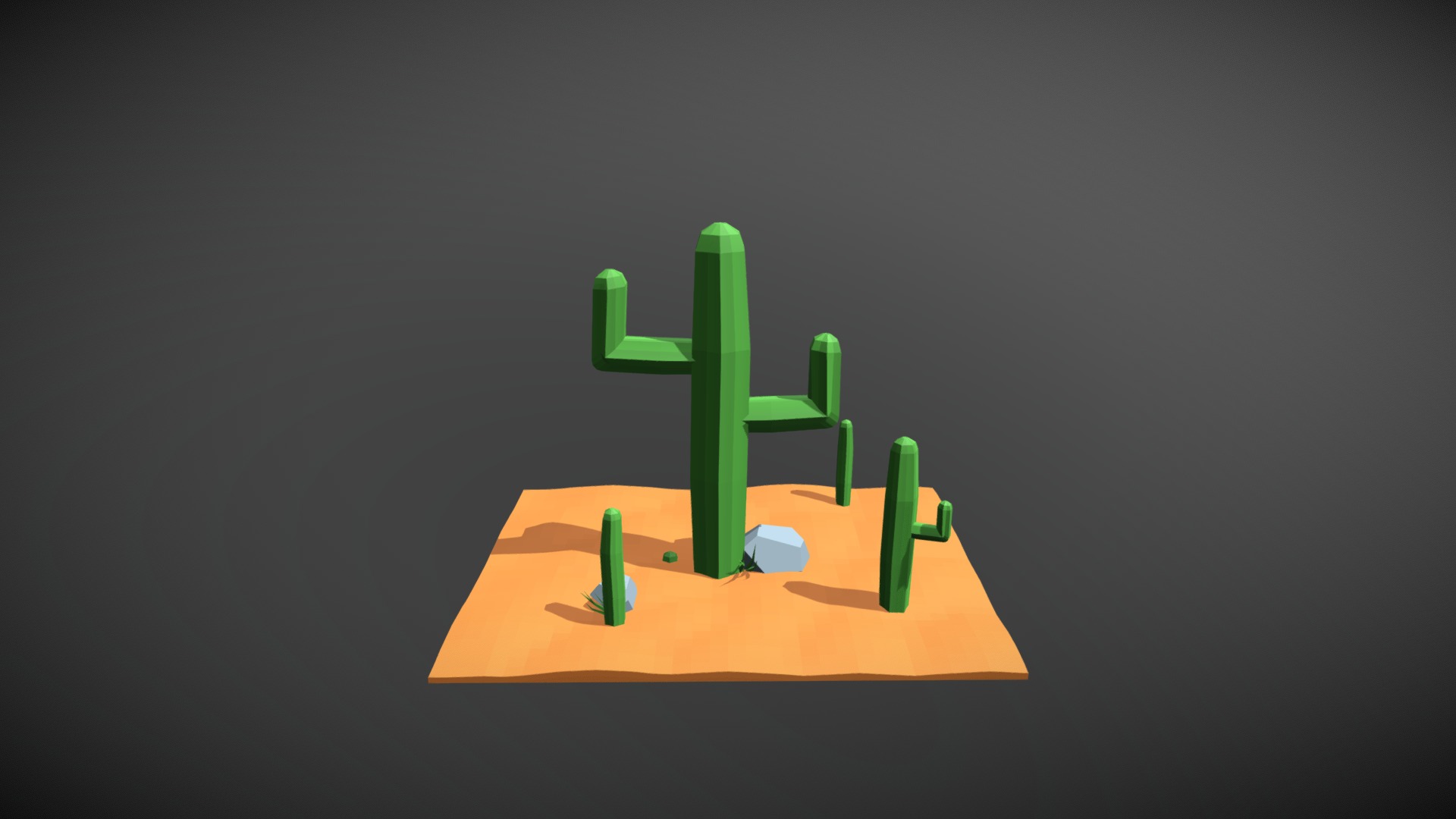 Cactus lowpoly - 3D model by Samsagaz el bravo (@ernano941) [4486d87 ...
