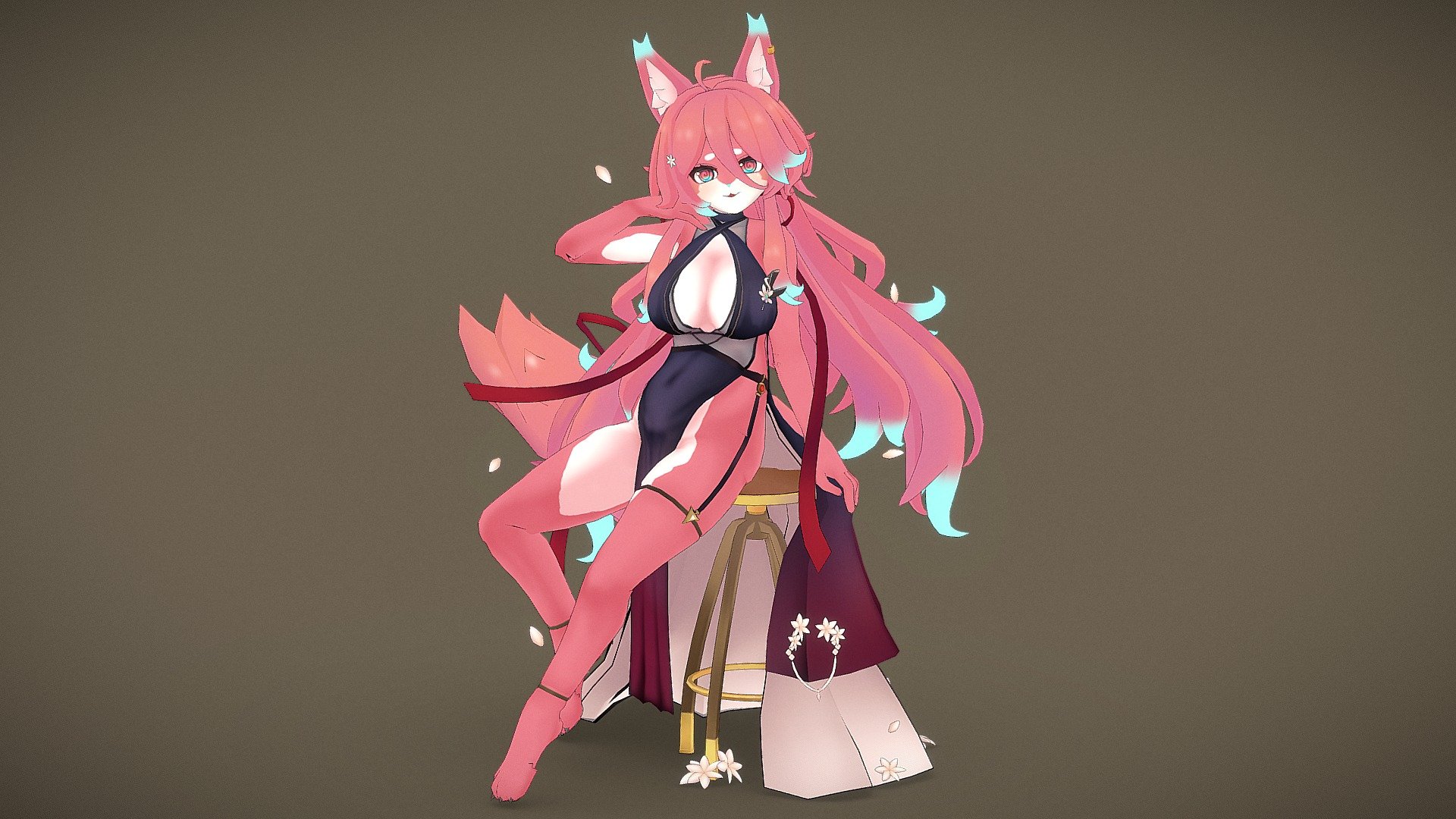 VTUBER_Rosetta - 3D model by CEPOB [4486fe5] - Sketchfab
