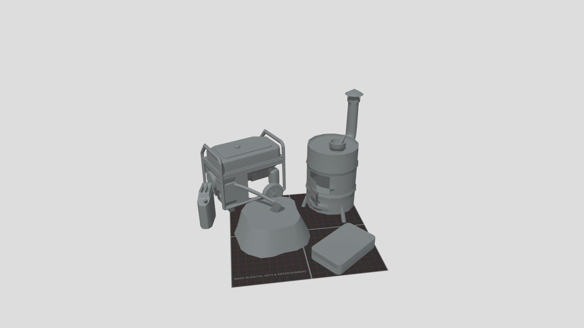 DAE 5 Finished props - Forest Loner - 3D model by Nemeș Andrei (@Nemes ...