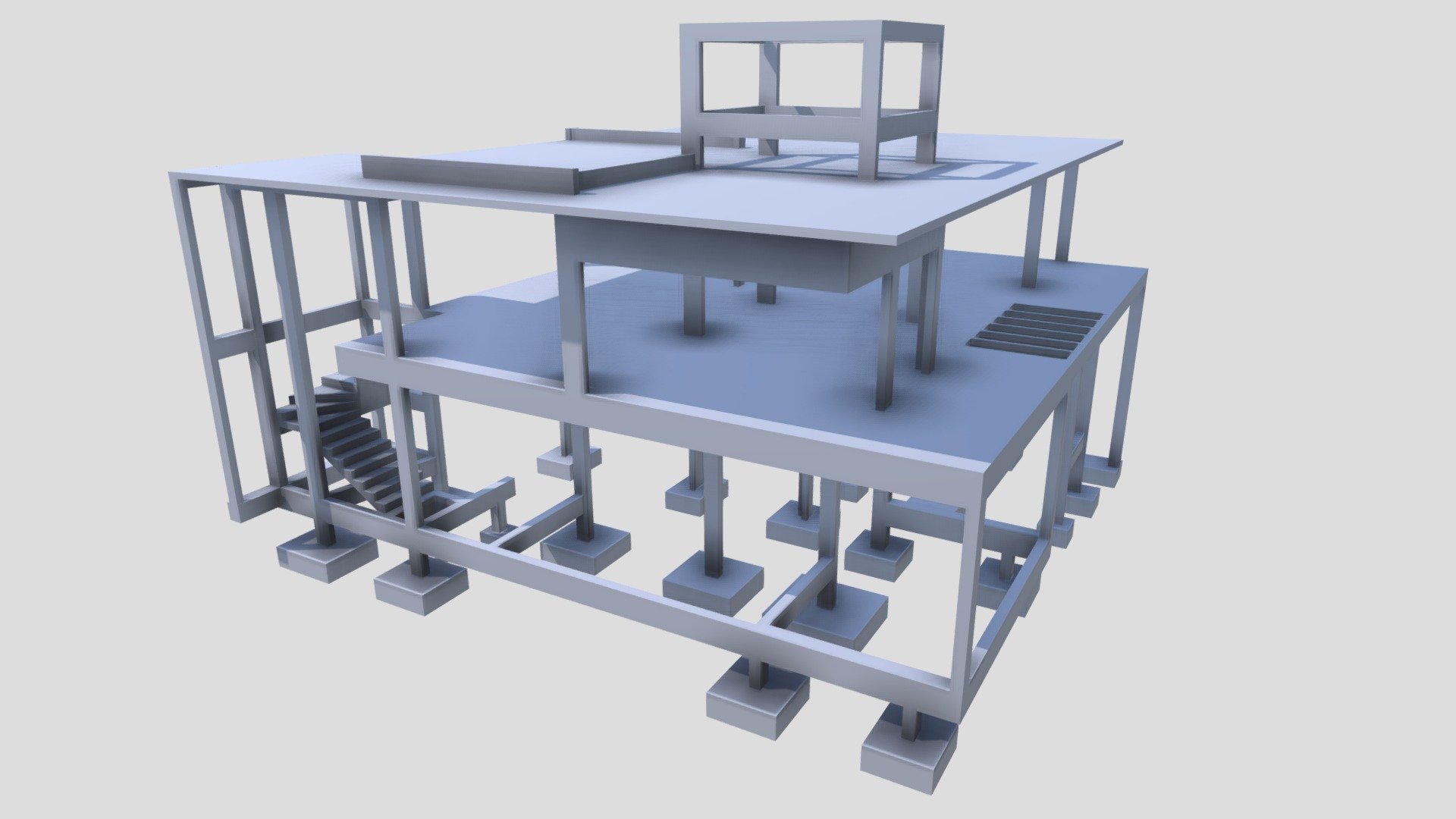 72- Estrutura reforma/ampliação Thiago - 3D model by EAS Engenharia de ...