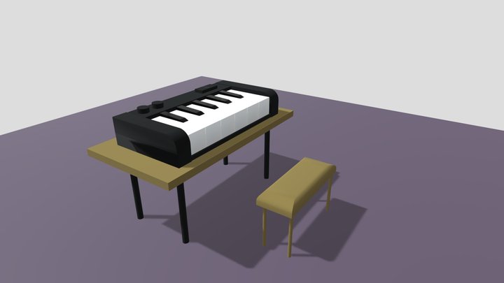 Piano-3d-model 3D models - Sketchfab