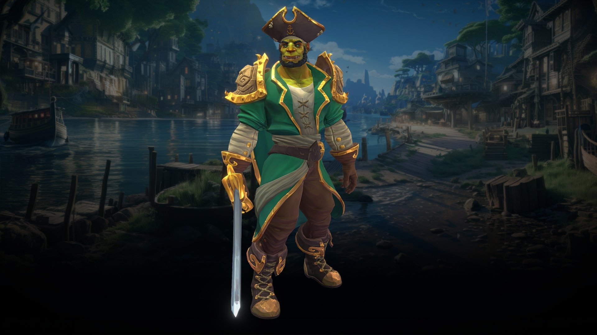 Stylized Orc Male Captain(Outfit) - 3D model by N-hance Studio ...