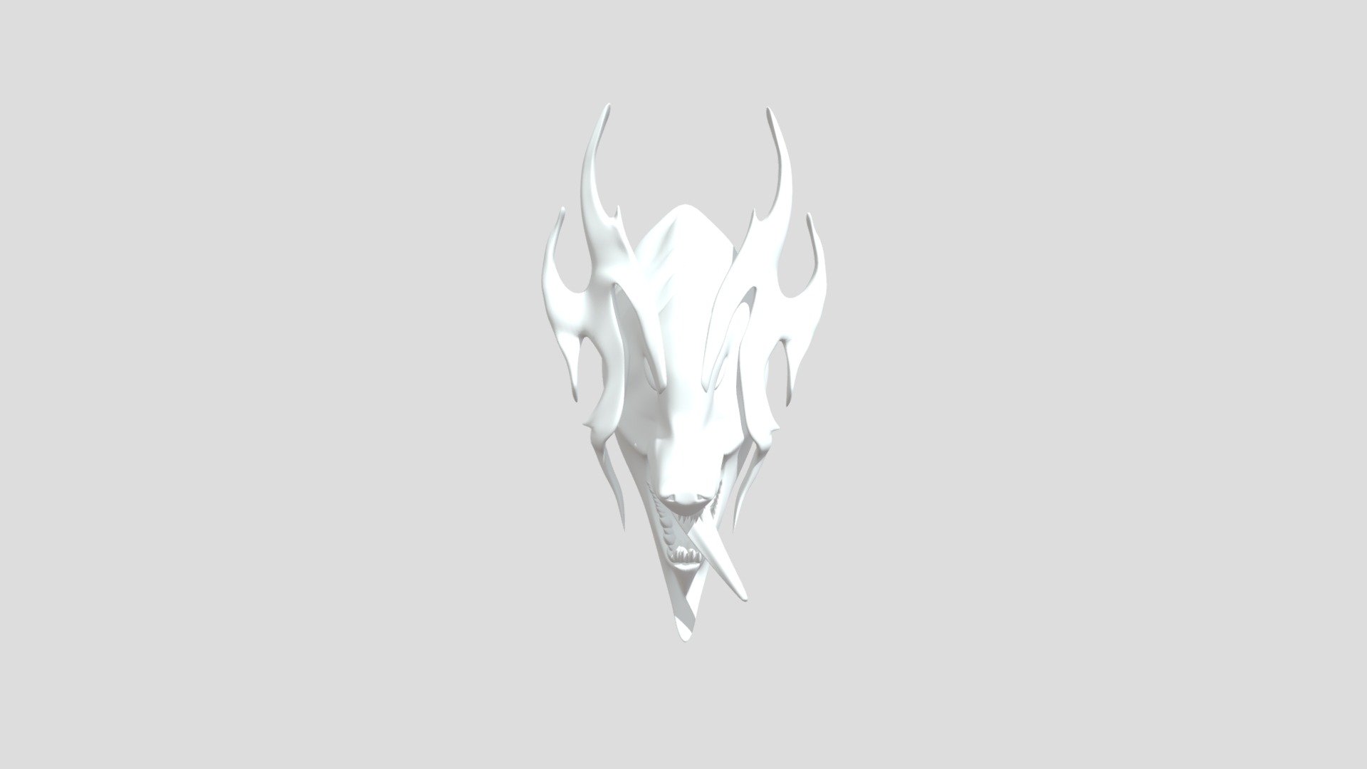 Demon Face 3D Model - Download Free 3D model by Arsh.waqas [44896e7 ...