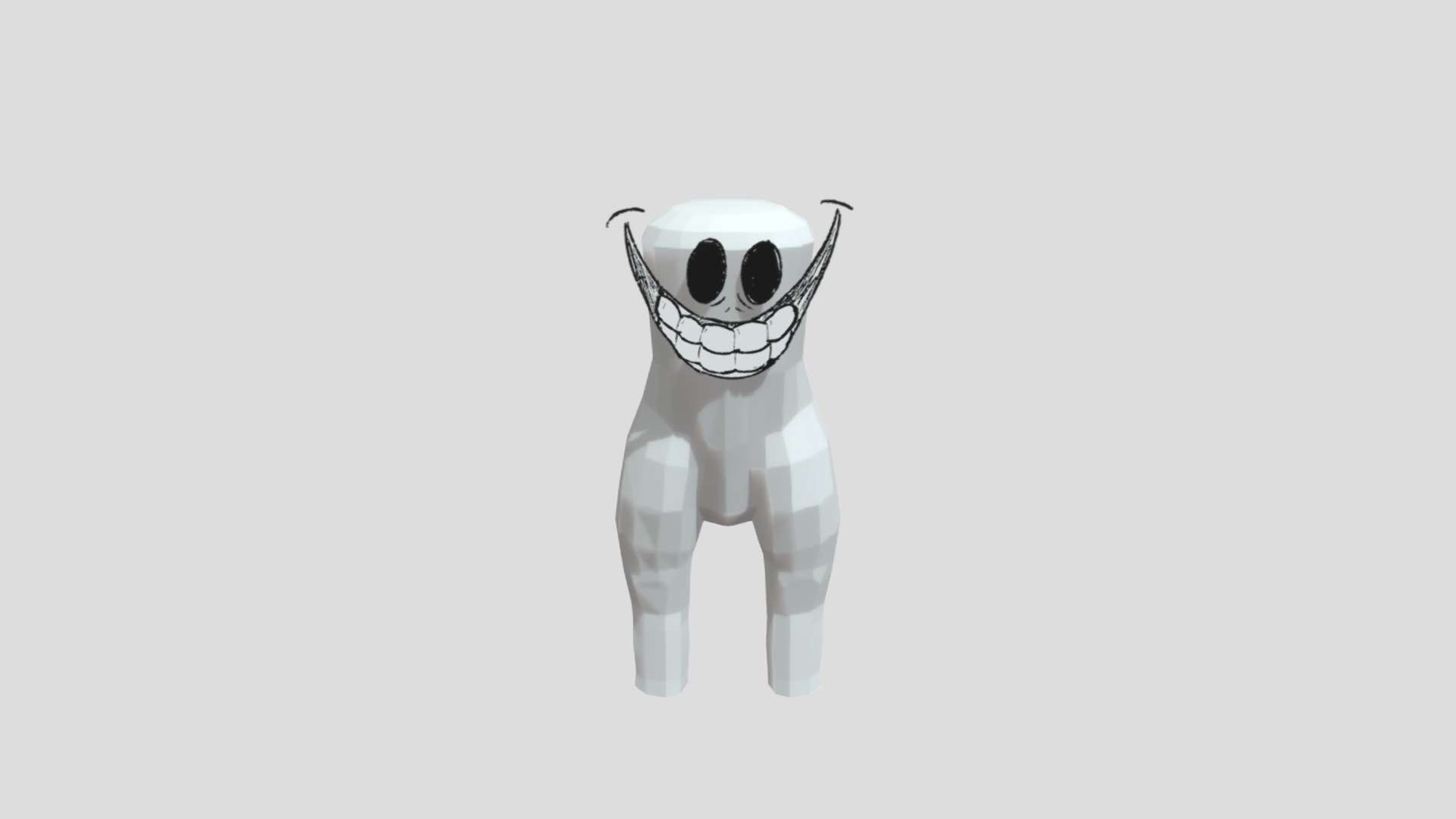 Smiling Creature - 3D model by Callum Doidge (@CDoidge) [448a553 ...