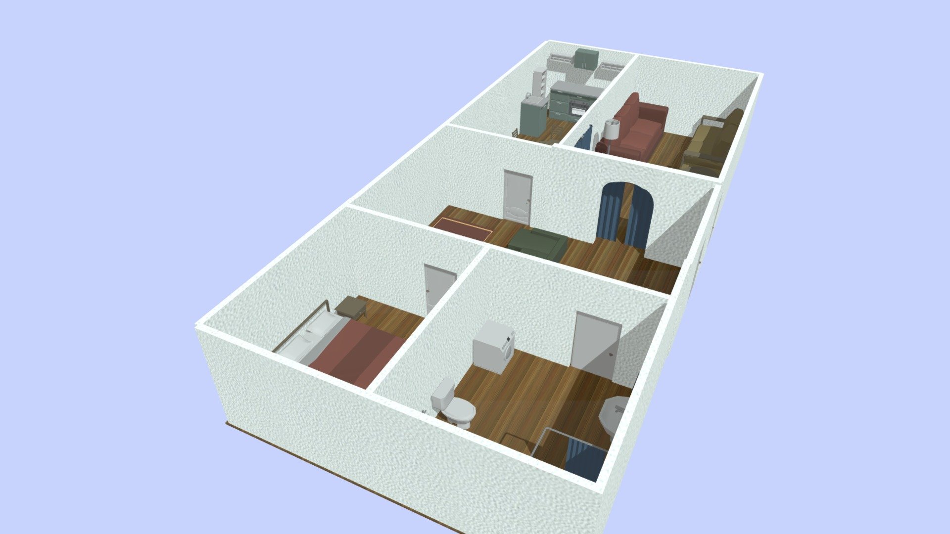 House Interior 3d Model Illustrations