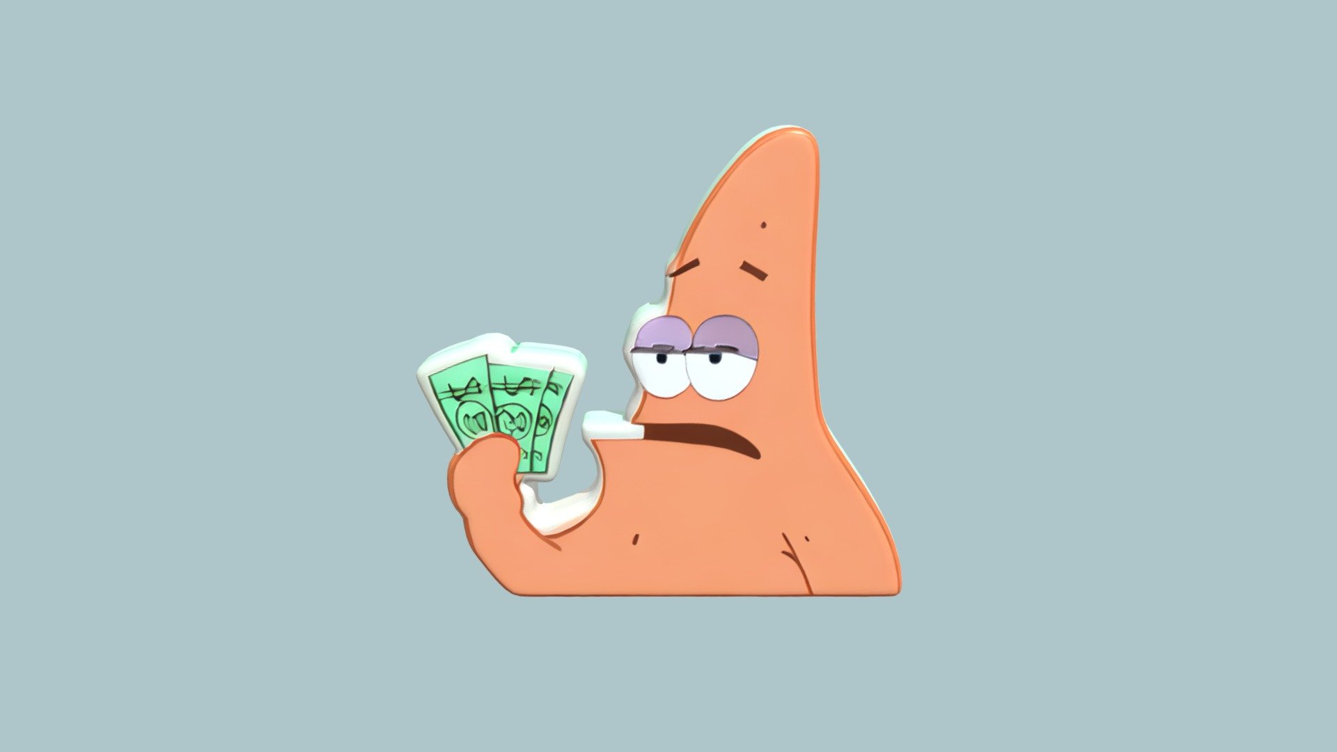 "i have 3 dollars. ." - Patrick - Download Free 3D model by FoxoutdaBox ...