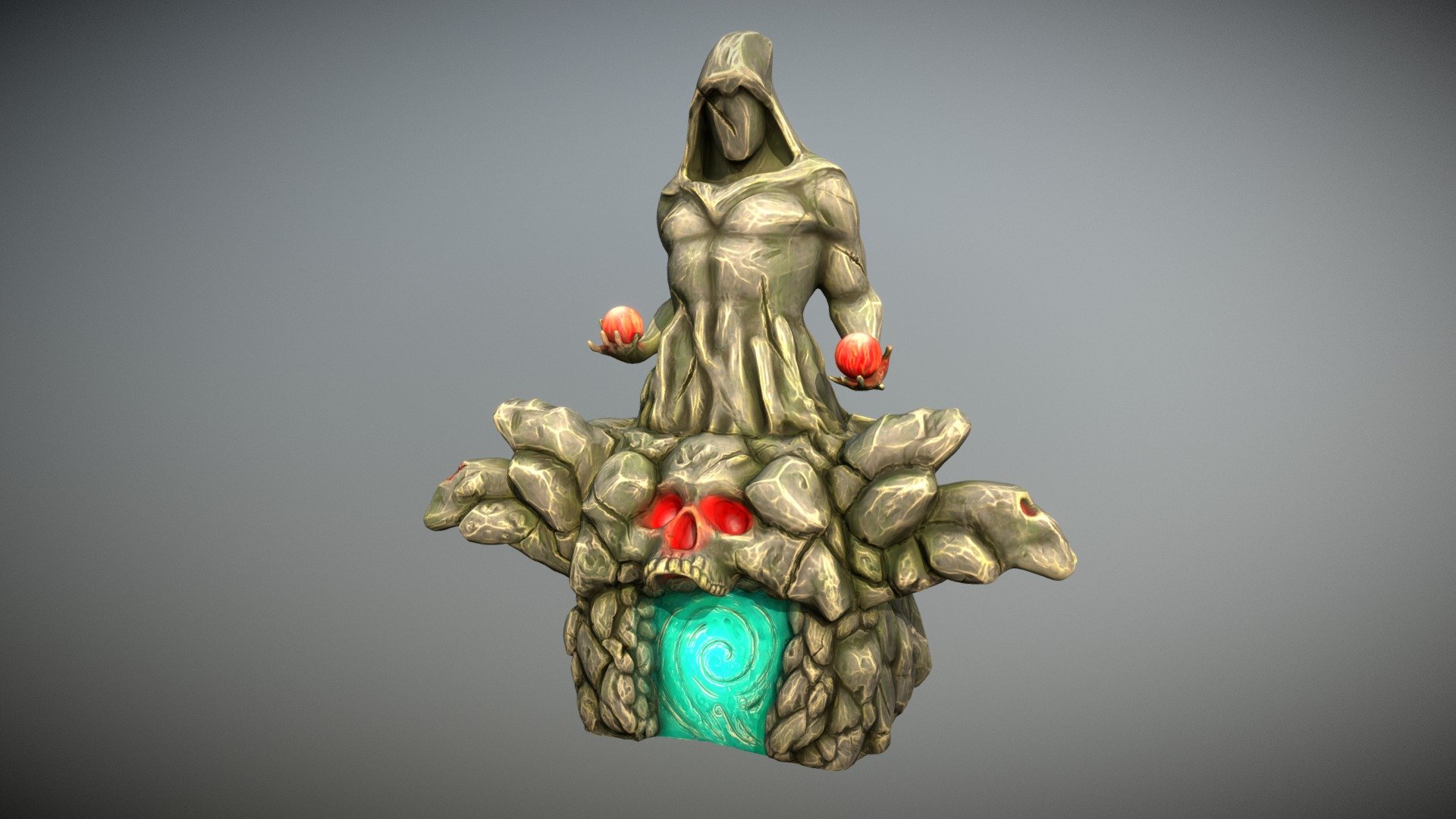 Fantasy hand-painted Portal - 3D model by Artofcharly (@charly_mod ...