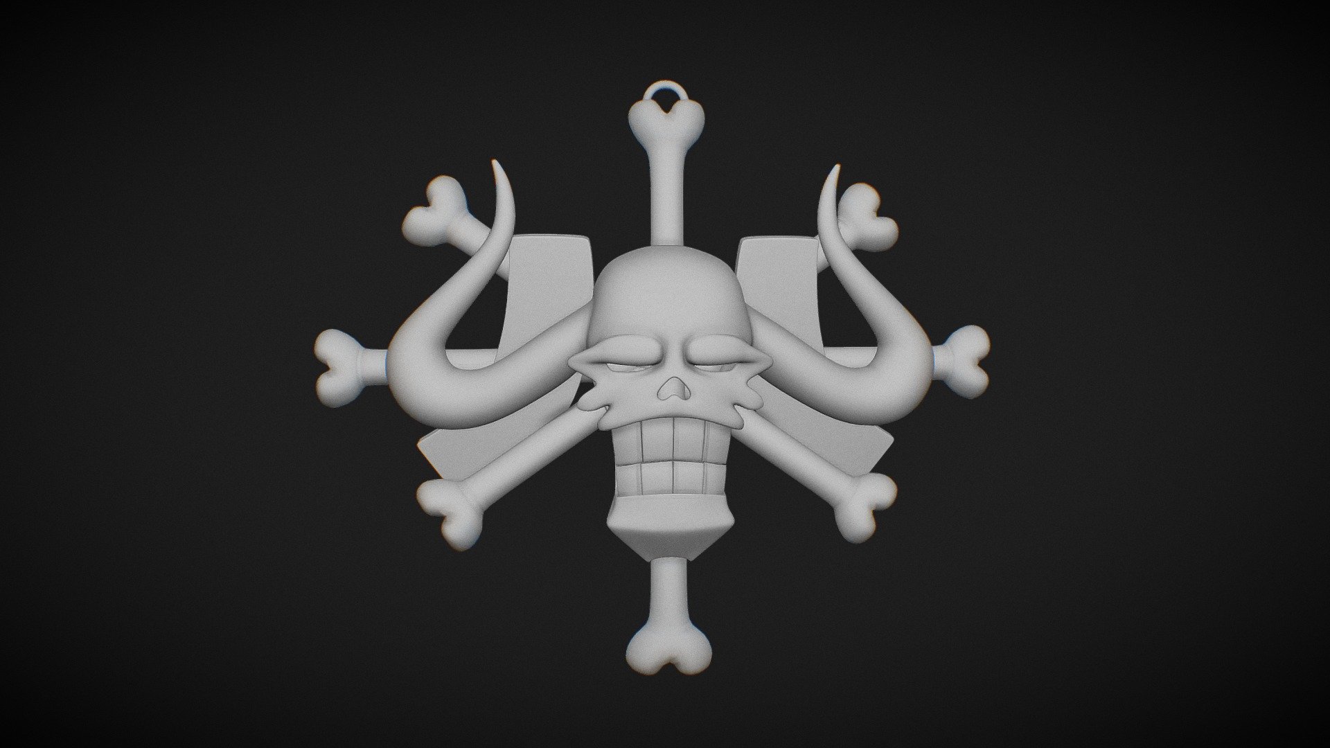 Keychain Jolly Roger Kaido - One Piece - Buy Royalty Free 3D model by ...