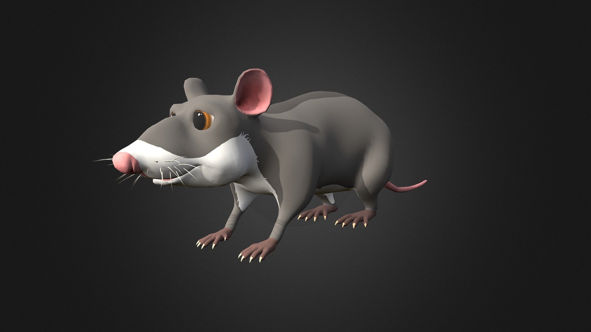 Cartoon Rat - 3D model by Rifat3D [4490ed0] - Sketchfab