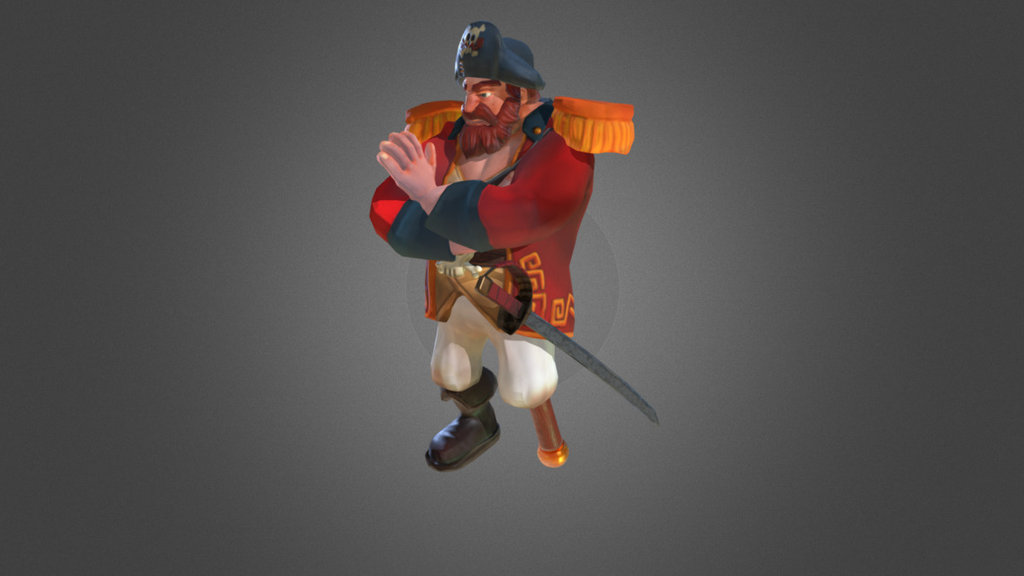 Pirate Captain - 3D model by Slapunas [4491868] - Sketchfab
