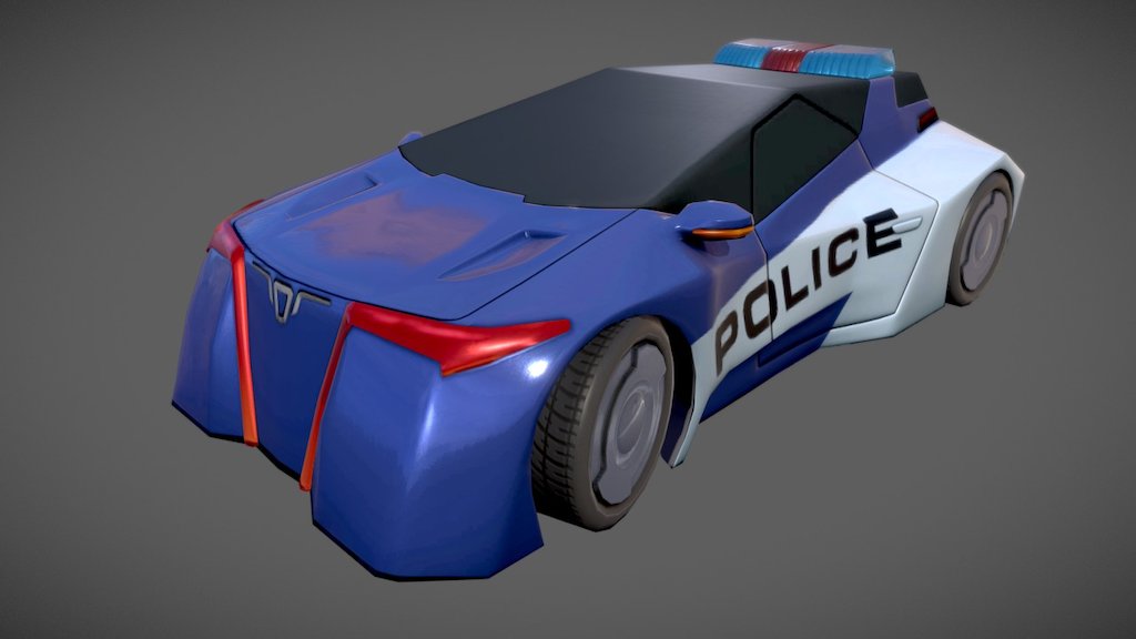 PoliceCar - 3D model by henriqvist [4493e95] - Sketchfab