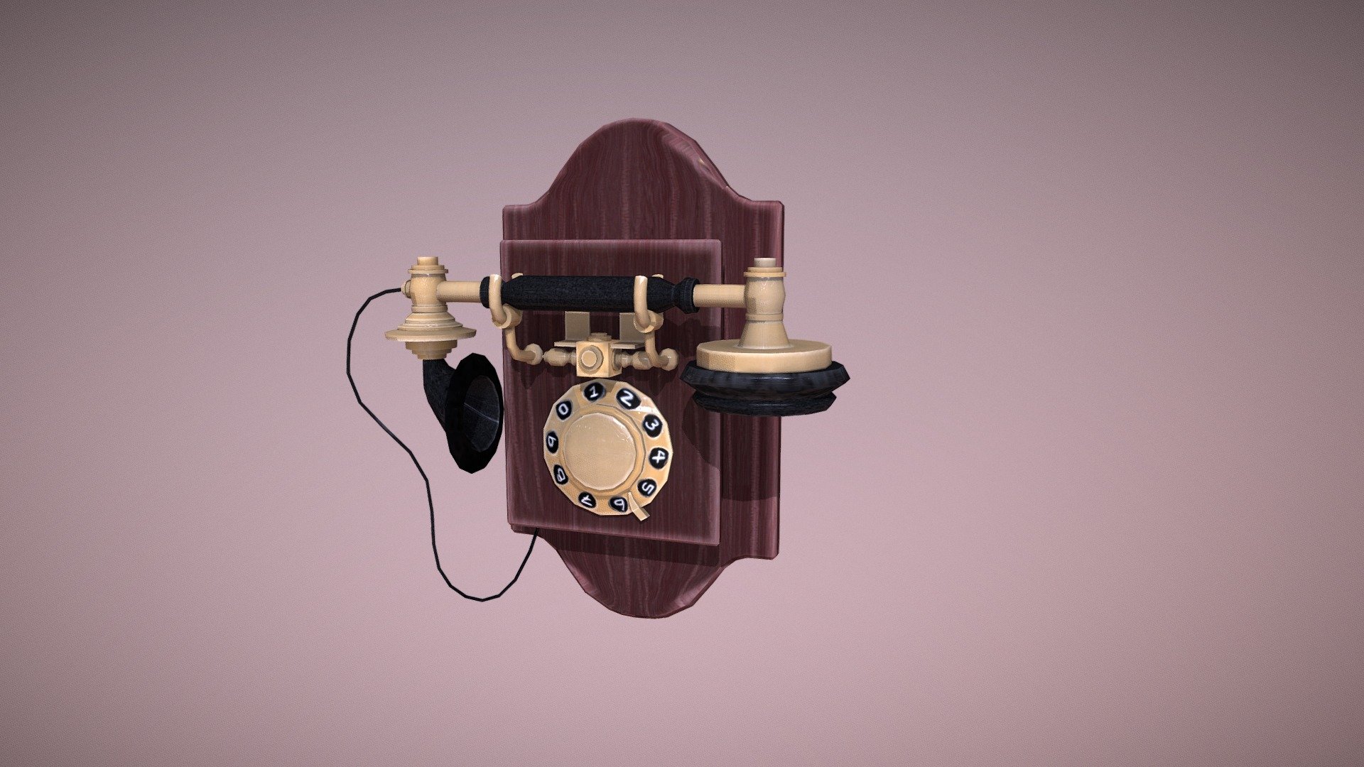 Old Telephone - 3D model by JulieBoone [44947b9] - Sketchfab