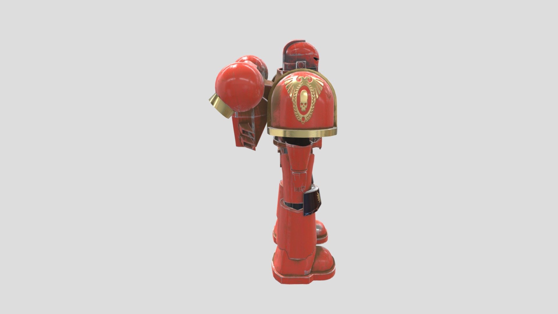 Space Marine Blood Angels - 3D model by Théo (@TLefeuvre) [4497c03 ...