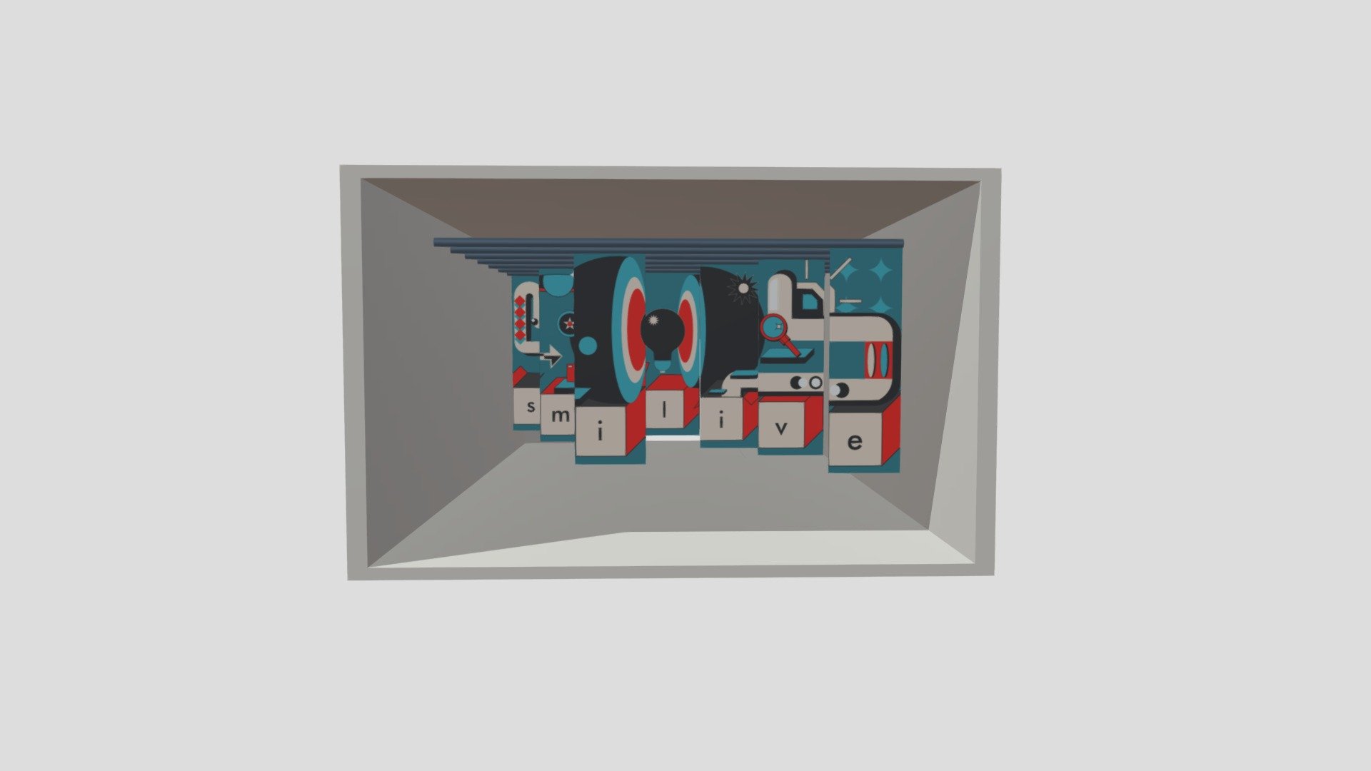 Mockup of the reception area - 3D model by Sanigdhaya [449874c] - Sketchfab
