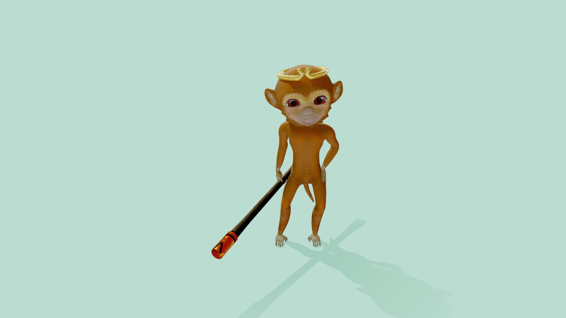 Monkey King Posed and Textured - 3D model by Jaffa3 [449acd7] - Sketchfab