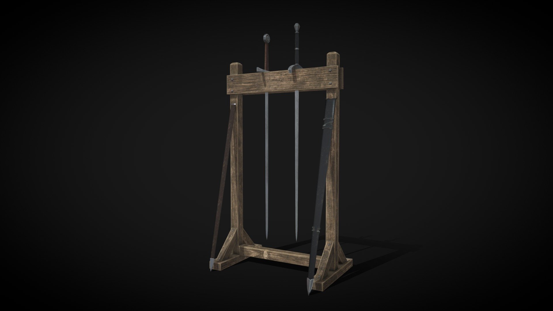 A simple Sword Rack - Download Free 3D model by sergeilihandristov ...