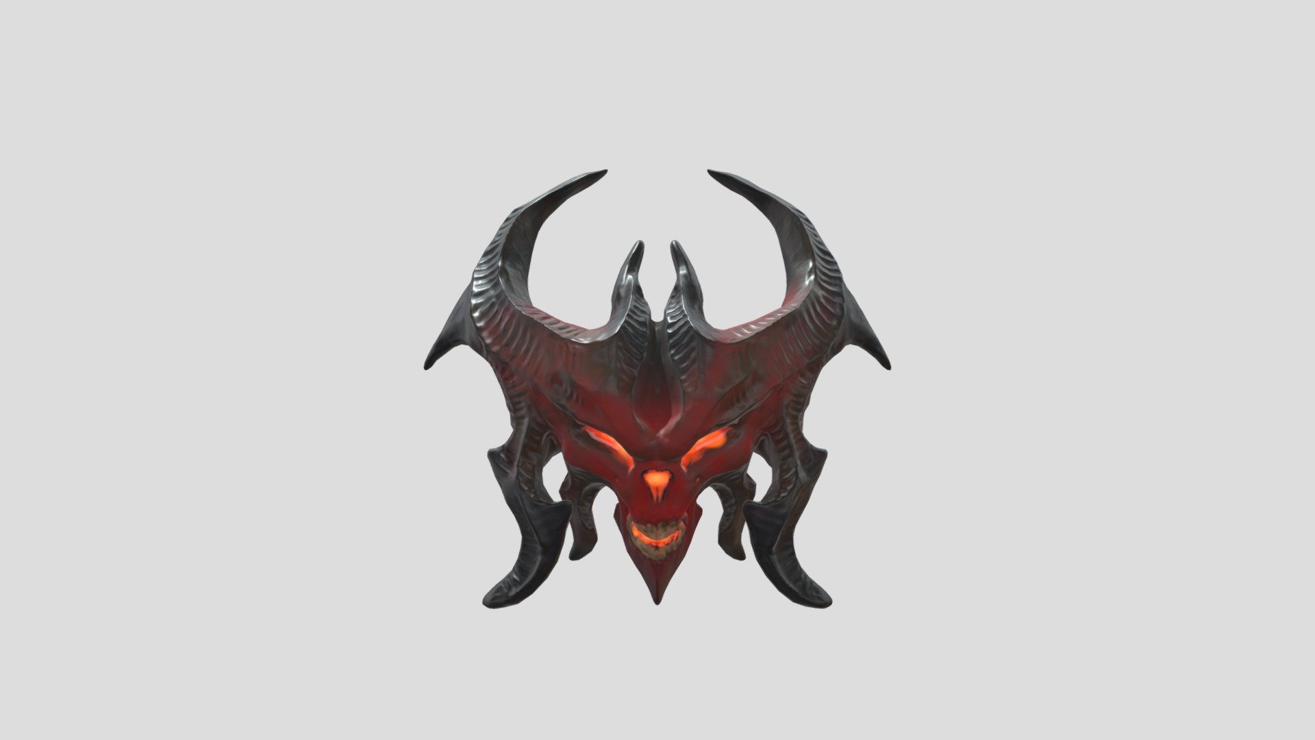 Diablo skull fanart - Download Free 3D model by Lucie Castiaux (@kaseus ...
