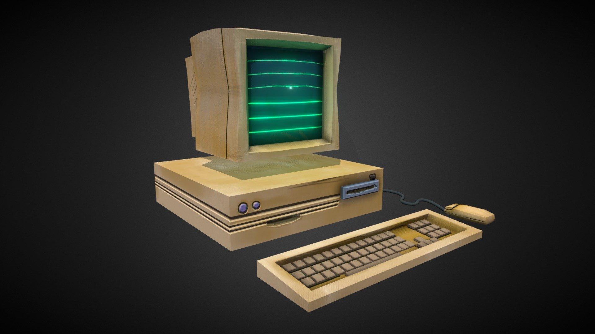 90's PC - 3D model by paglover [449ed6a] - Sketchfab