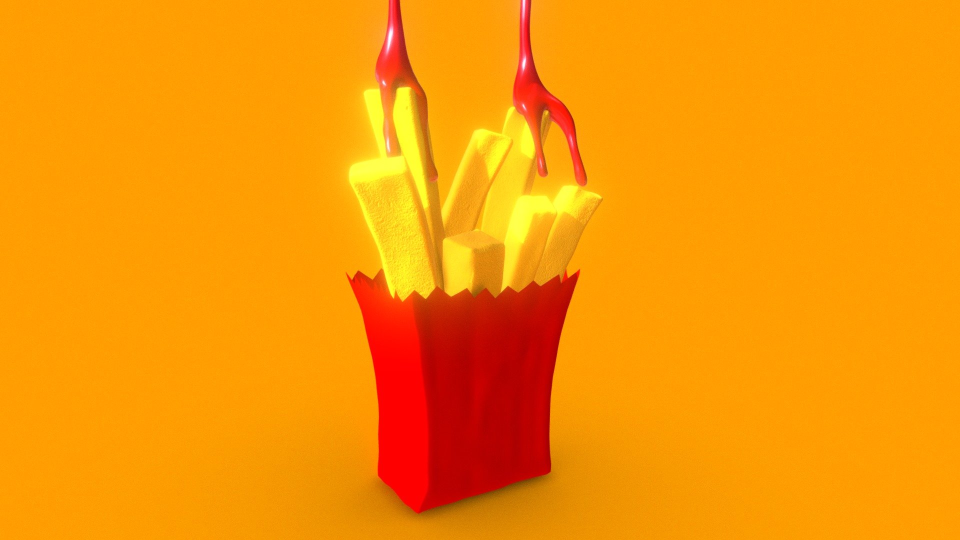 FRIES - Download Free 3D model by Leo Isidro (@leo.isidro3) [449fcf7 ...