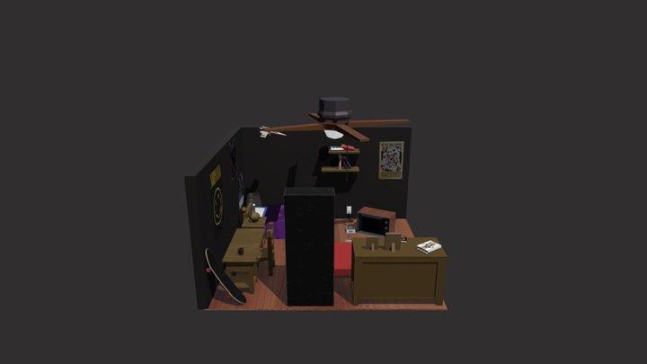 Retrobedroom 3D models - Sketchfab